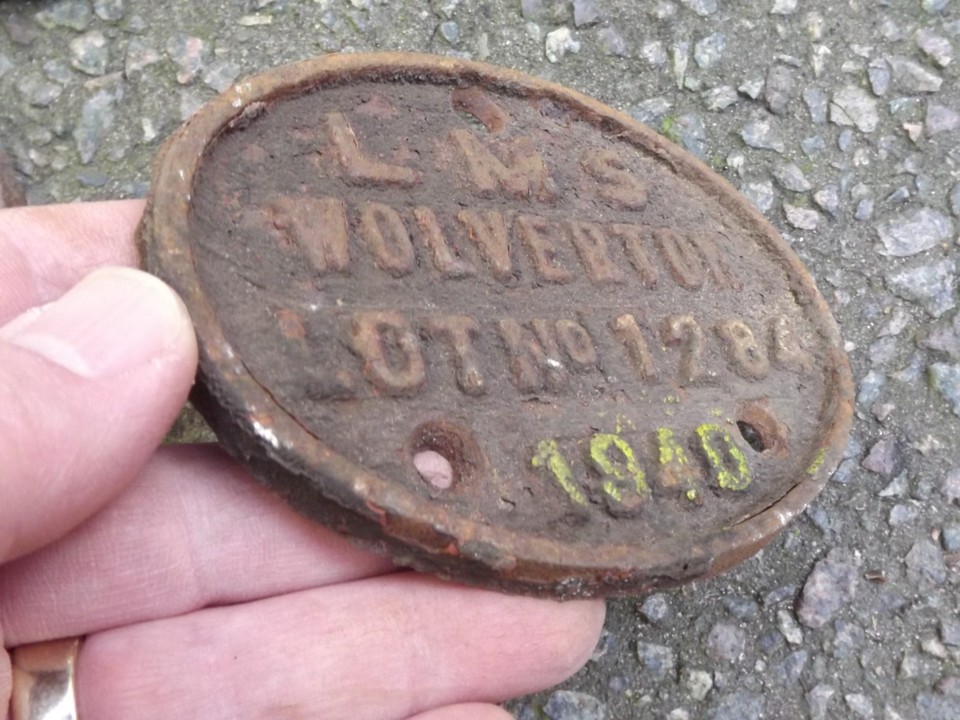 LMS Wolverton Builders Coach Wagon Plate Worksplate Carriage 1940 Lot ...