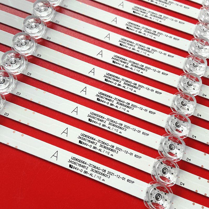 12Pcs LED Backlight Bars For LED65D06A-ZC56AG-08 30365006013 100012587 ...