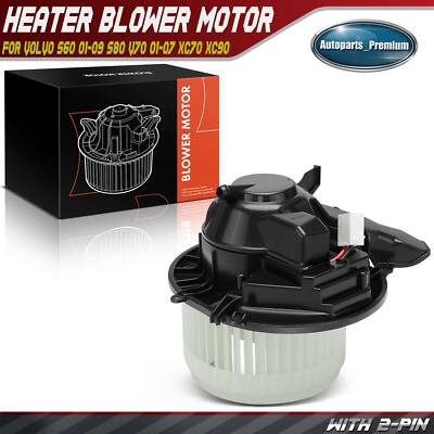 A/C Heater Blower Motor w/ Fan Cage for Volvo S60 01-09 S80 99-06 V70 ...