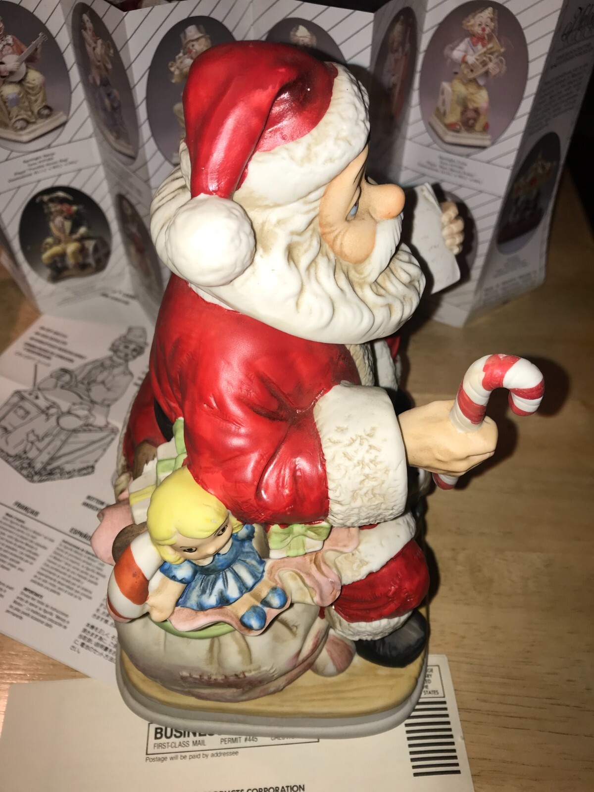 Waco Melody in Motion 1989 Santa Claus Willie with Bingo the Dog- NOT ...