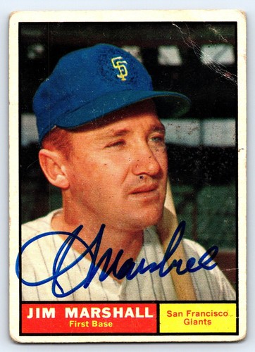 JIM MARSHALL 1961 TOPPS AUTOGRAPHED SIGNED #188 | eBay