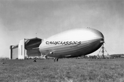1938 GRAF ZEPPELIN II LZ AIRSHIP 8X12 PHOTO LOWENTHAL HANGER GERMANY ...