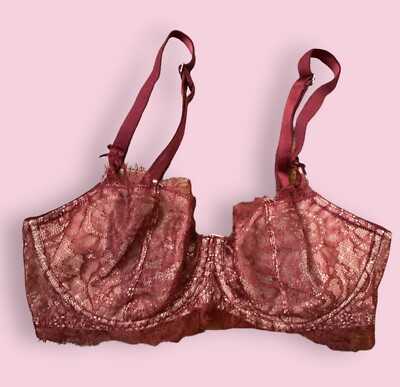 Victorias Secret Bra Dream Angels Push-Up Without Padding 32DD All Lace ...