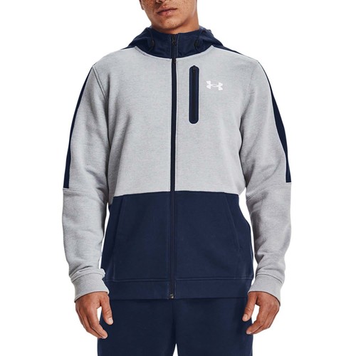 Men's Hoodie Under Armour Threadborne Full-Zip Hooded Jacket in Grey ...