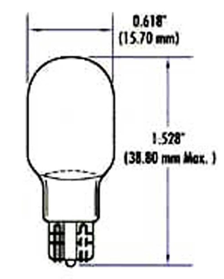 THHC Xelogen Xenon 4W 12V Clear T5 Shape Wedge Base Bulb WB516X ML4W4C ...