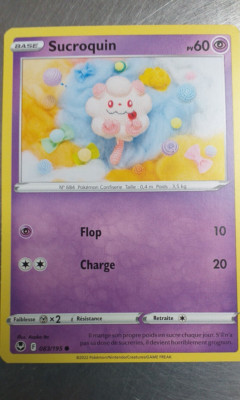 Carte Pokémon Sucroquin 083/195 Tempête Argentée, sorti du booster ...