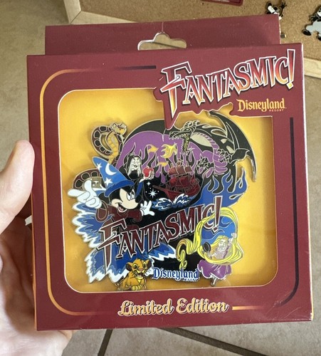 Disney Fantasmic Jumbo Pin Sorcerer Maleficent Simba Rapunzel Hag Kaa ...
