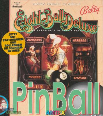 Eight Ball Deluxe w/ Manual PC classic cowboy western bally pinball ...