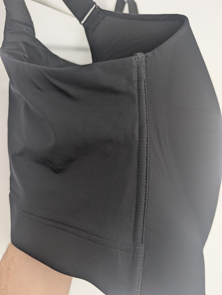 Torrid Sports Bra 44DD Black Hi Impact Zip Front Wire Free High Support ...