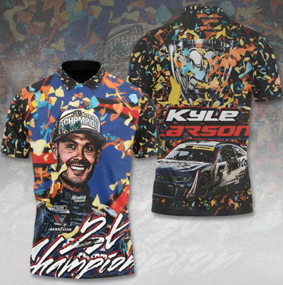 Kyle Larson 2025 Nascar Cup Series Champion 3D Polo Shirt | eBay