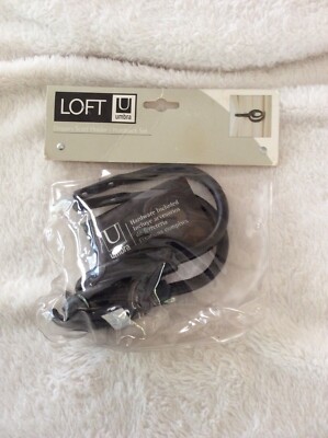 UMBRA LOFT Drapery Scarf Holder BLACK WHIP | eBay