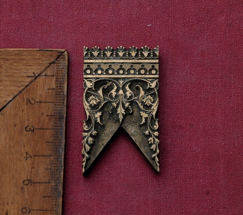 brass ornament bookbinding gilding bookbinder emboss gold Art Nouveau ...