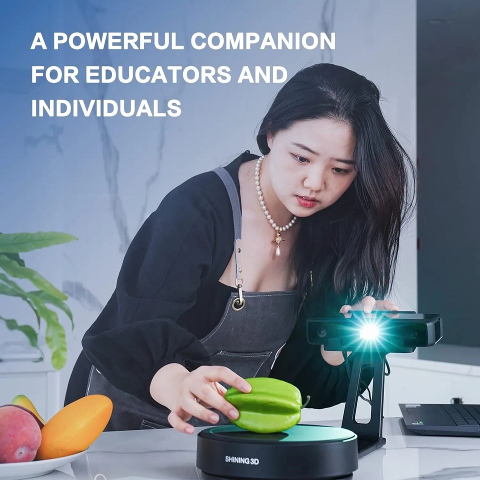 EinScan-SE V2 Desktop Color 3D Scanner – 0.1mm Accuracy, Auto Scan, Win ...