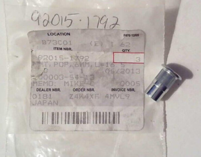 NOS GENUINE KAWASAKI POP NUT 6MM 92015-1792 NEW OEM | eBay