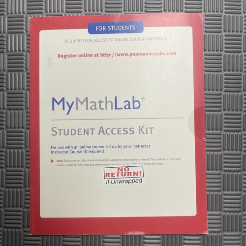 MyMathLab Student Access Code Kit 9780321199911 **Unopened/Unused ...