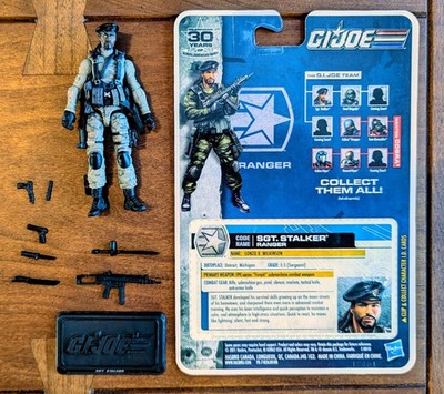 GI JOE Cobra NM/M Sgt. Stalker 2011 V13 Complete, File Card, Stand 30th ...
