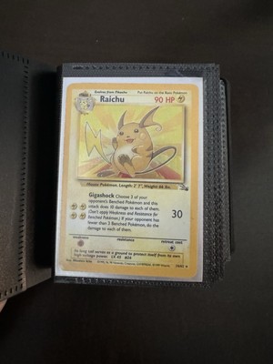 1999 Pokémon Fossil First Edition Raichu Holo Card #14/62 | eBay