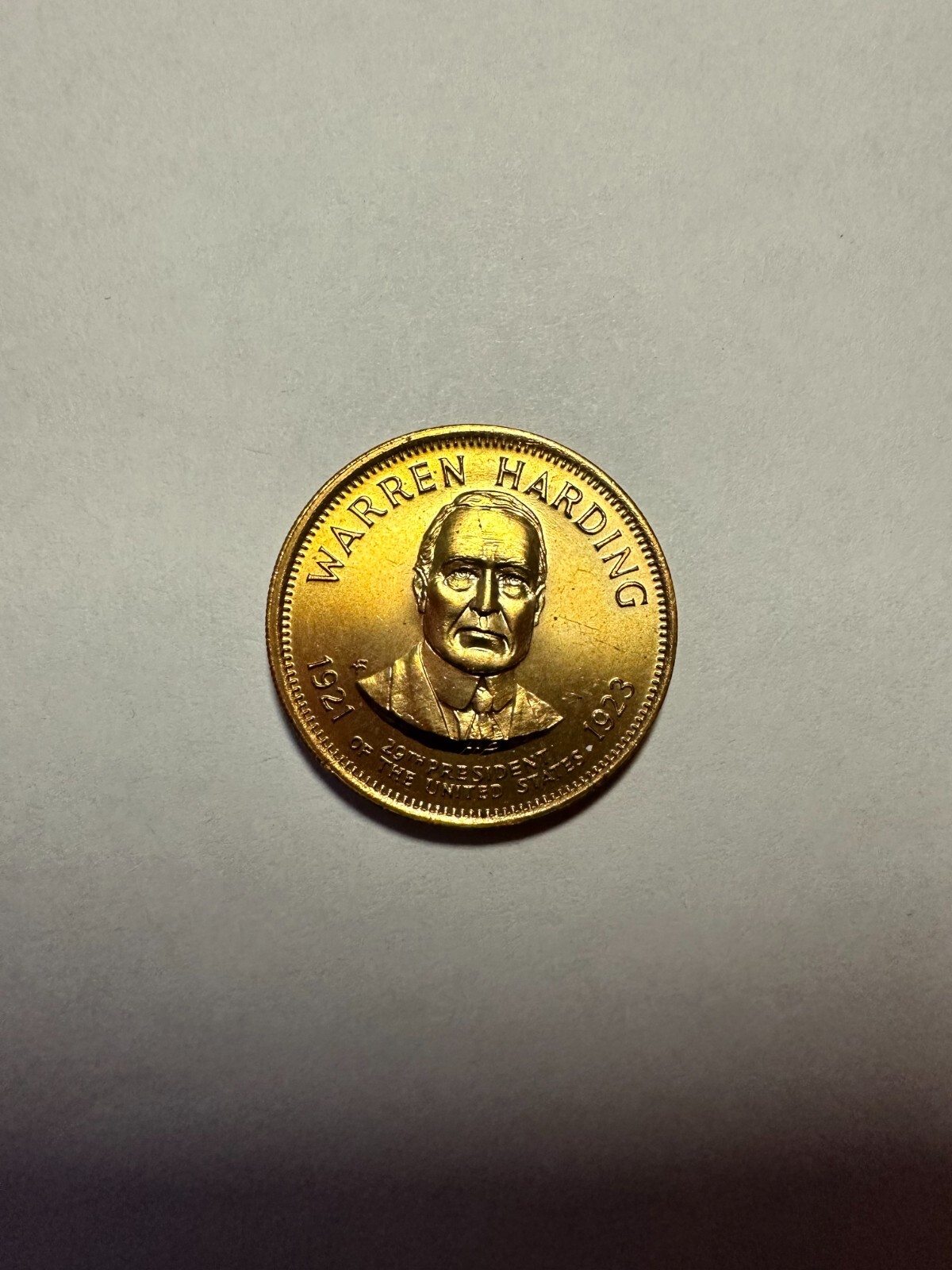 Warren Harding President Hall of Fame Commemorative Coin Medal Token | eBay