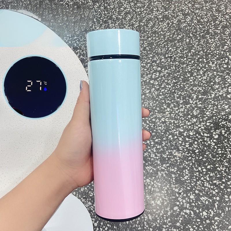 Water Bottle Smart Vacuum Insulated Flask LED Stainless Steel ...