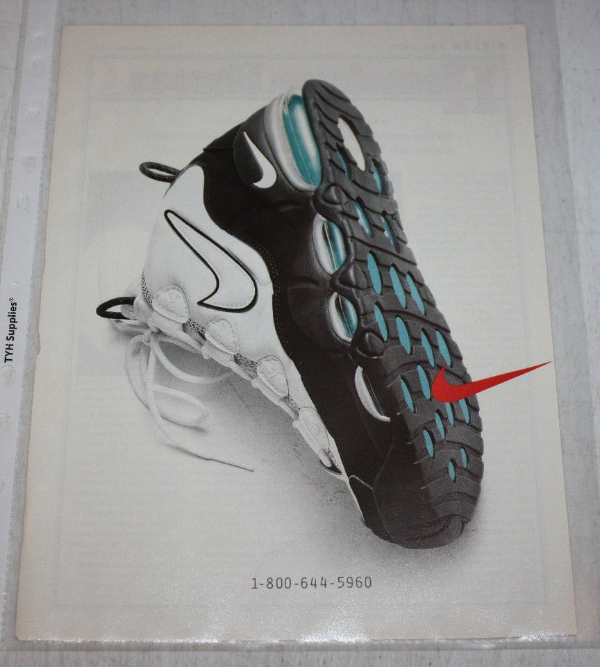 Vintage Nike Phone Number 1-800 Sneakers Advertising Print Ad Poster ...
