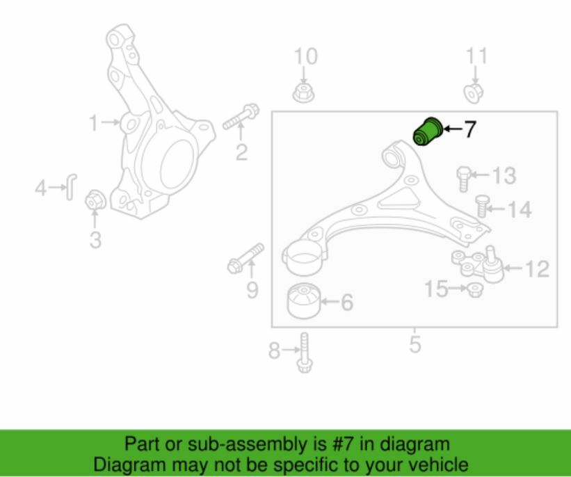 2 PC ! OEM CONTROL ARM BUSHING FOR 2011-2015 HYUNDAI 2011-2016 KIA ...