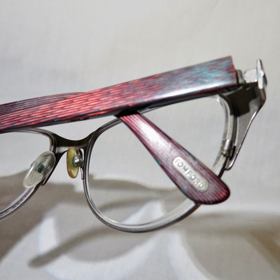 TOM FORD, Italy TF 5318 Eyeglasses 53-17-135, Green metal and ...