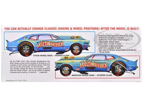 MPC MODELS 1:25 SCALE MONTGOMERY'S MULTI MAVERICK FUNNY CAR KIT #1005 ...
