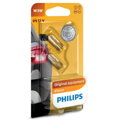 New Philips Globe W3W 12V Twin Blister Pack (12256B2) | eBay Australia