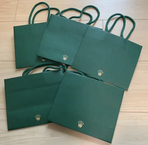 20 pcs of Authentic Rolex Paper Shopping Gift Bag Mint Gold Crown | eBay