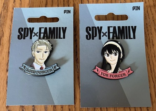 2 Brand New Spy x Family Crunchyroll Anime Loid & Yor Forger Pins | eBay