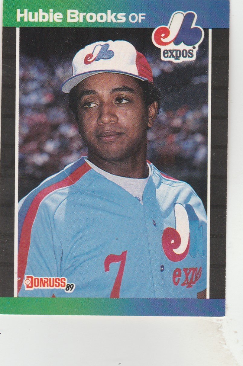 FREE SHIPPING-MINT-1989 Donruss #220 HUBIE BROOKS EXPOS Baseball | eBay