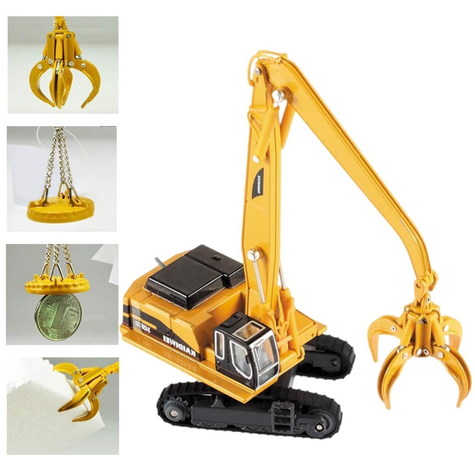 1/87 Grab & Magnet Attachment Crane Construction Equipment Diecast ...
