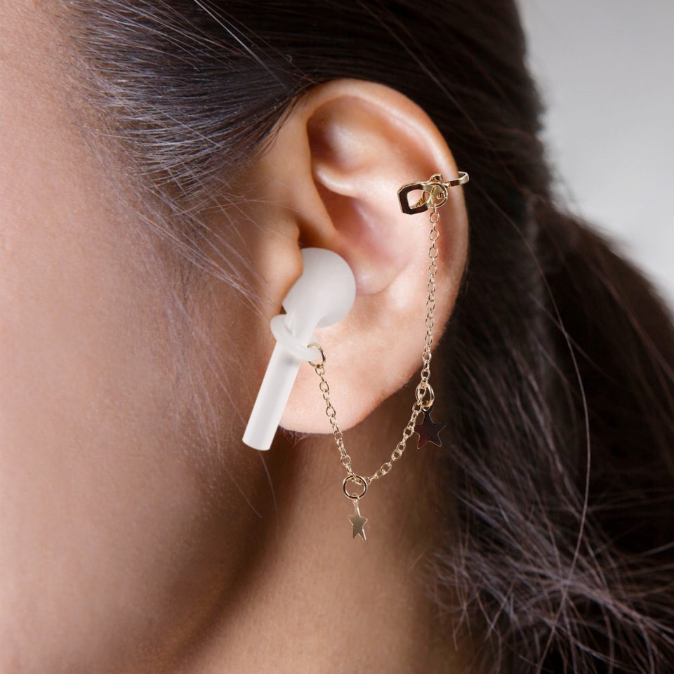 2 Pairs Kids Earrings Cuff Wireless Earphone Hanger Stylish Jewelry ...