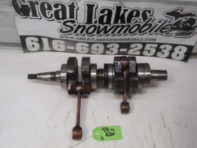 Arctic Cat Suzuki 440 431cc Snowmobile Engine Crankshaft Jag Z Panther ...