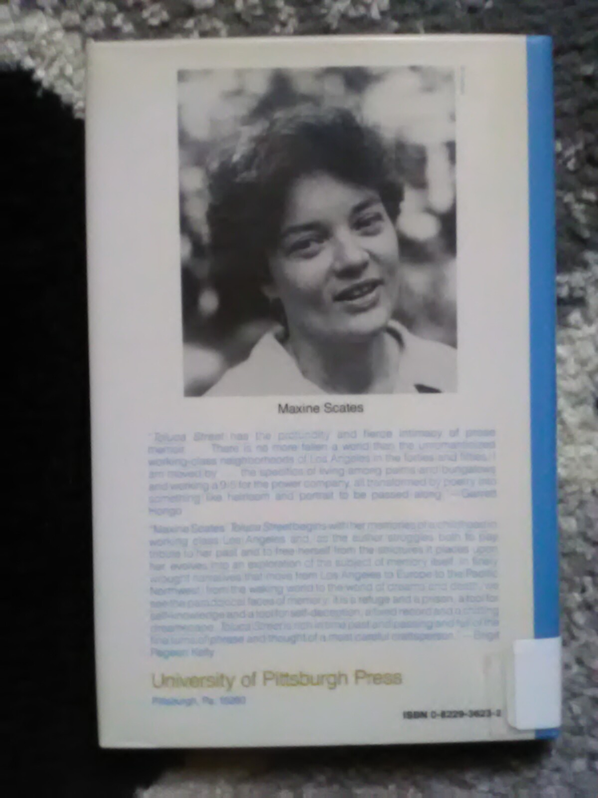 Toluca Street, by Maxine Scates, Winner of the 1988 Agnes Lynch ...