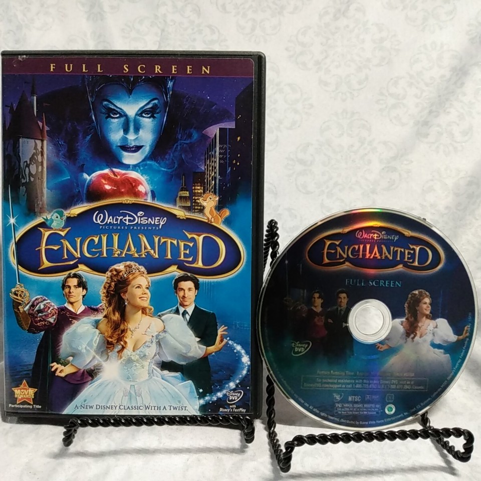 Enchanted (DVD, 2007, Full Screen) Slipcover Included SWB Combined ...