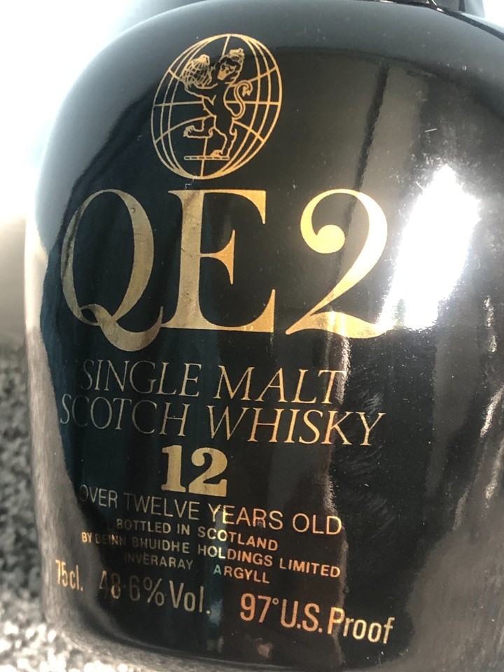 Collectable Empty QE2 Single Malt Scotch Whisky Decanter with Stopper ...