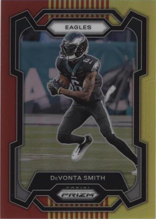 2023 Panini Prizm - Devonta Smith #240 Red & Yellow Prizm /44 for sale ...