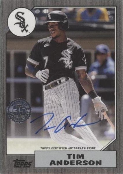 2022 Topps Series 1 - 1987 Topps Baseball Autographs Black #87BA-TA Tim ...