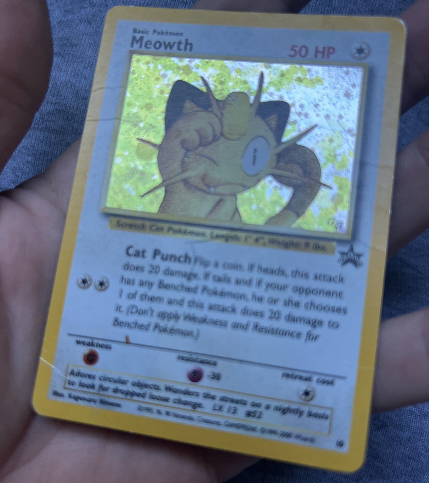 Meowth 10 WOTC Black Star Promo Holo Pokemon Card | eBay