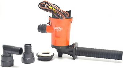 12V 800GPH Livewell Pump for Boat 4.0A Livewell Aerator Pump Live Bait ...