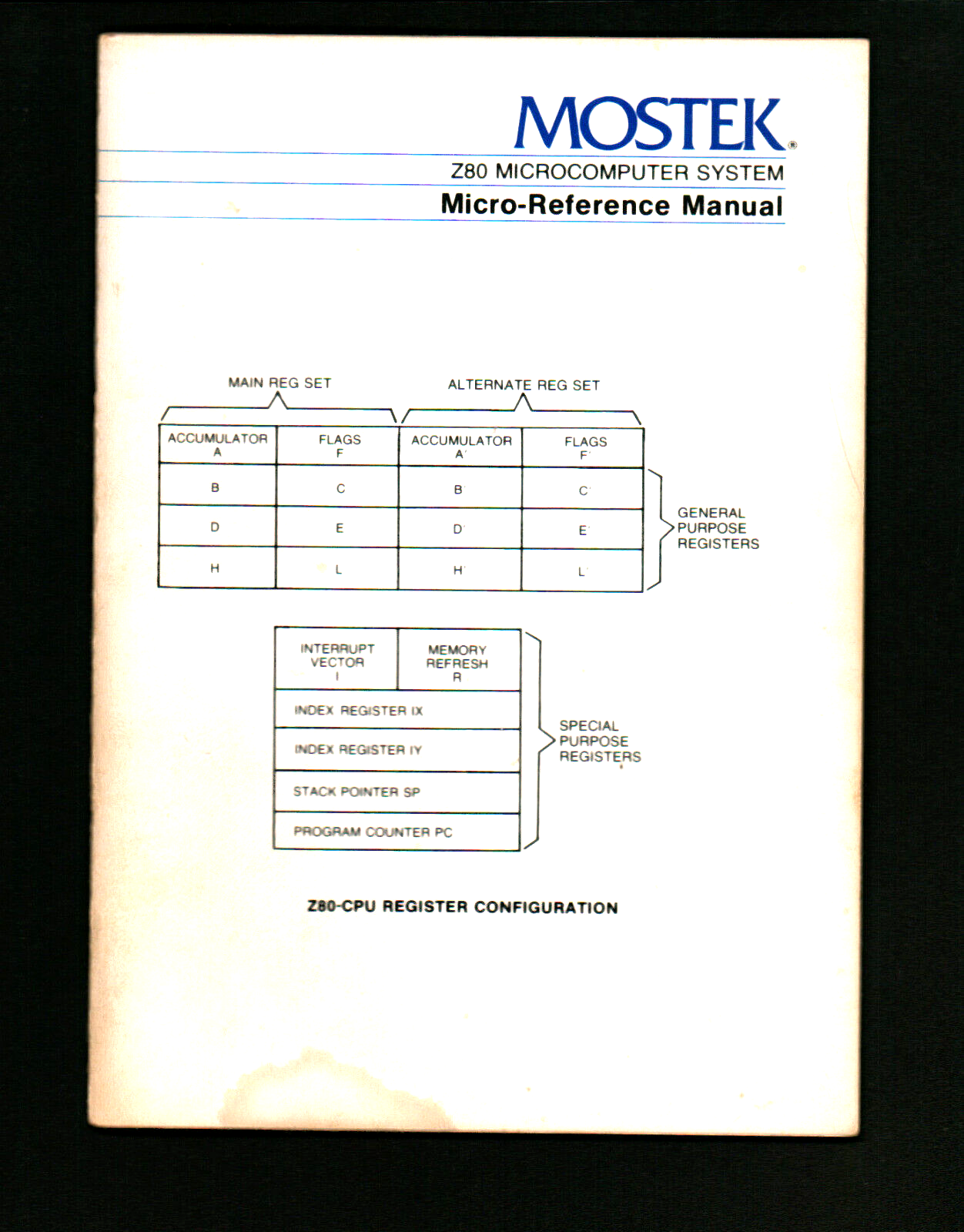 Mostek Z80 Microcomputer System Micro Reference Manual 1978 Vintage | eBay