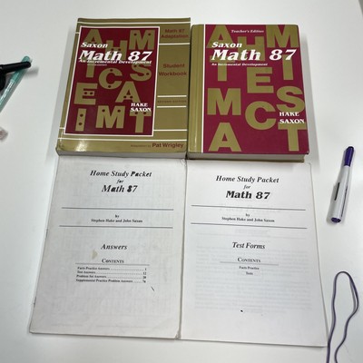Saxon Math 8/7 Ser.: Math 87 Adaptation by John Saxon and Stephen Hake ...