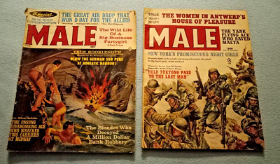 MALE MAGAZINE~VINTAGE~AUG 1962/Nov 1962~Men's Adventure~War~Good to ...