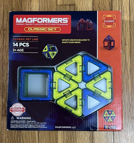 Magformers Classic Set Standard Line Magnetic 14 Piece Set 730658630983| eBay