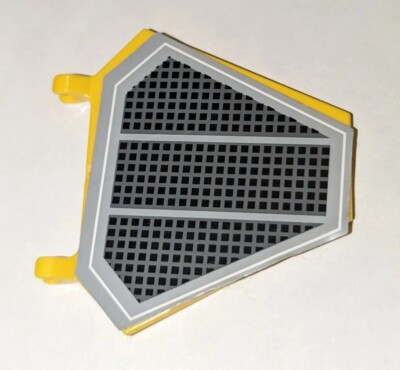 Lego Yellow Flag 5x6 Hexagonal 1435 Piece With 2 Clips Star Wars Grille ...