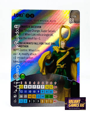 Marvel Heroclix Loki #L096 Legacy Card Avengers 60th Anniversary | eBay