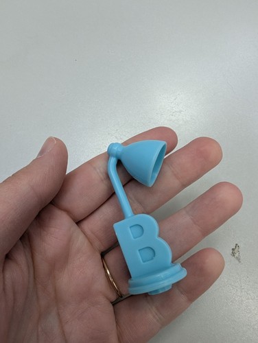 barbie doll dream house Replacement "B" Desk Lamp Blue Snap In Office ...