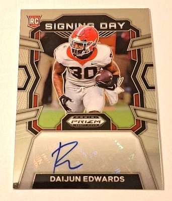 2024 Prizm Draft Signing Day Signatures #SD-DES Daijun Edwards Rc Auto ...