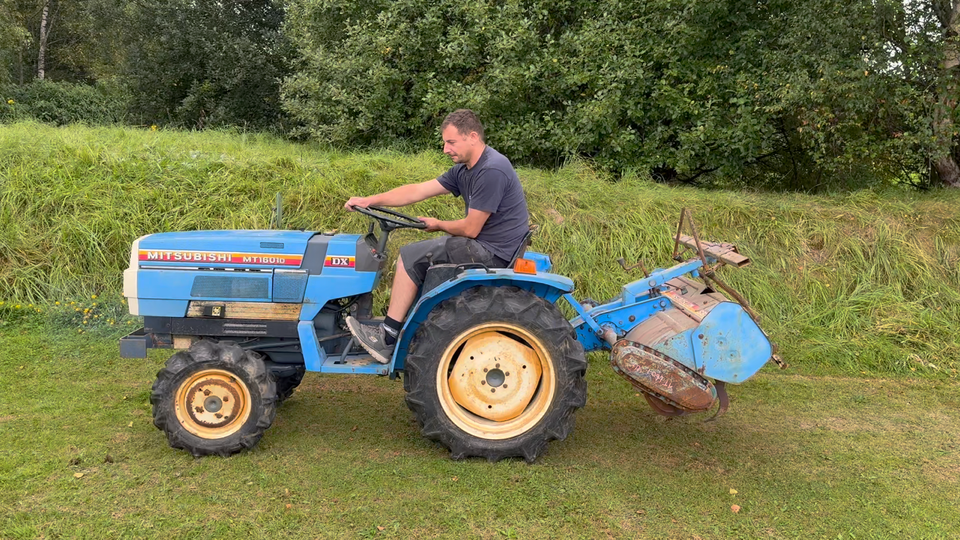 Mitsubishi MT1601D compact tractor, rotovator, 4WD | eBay UK